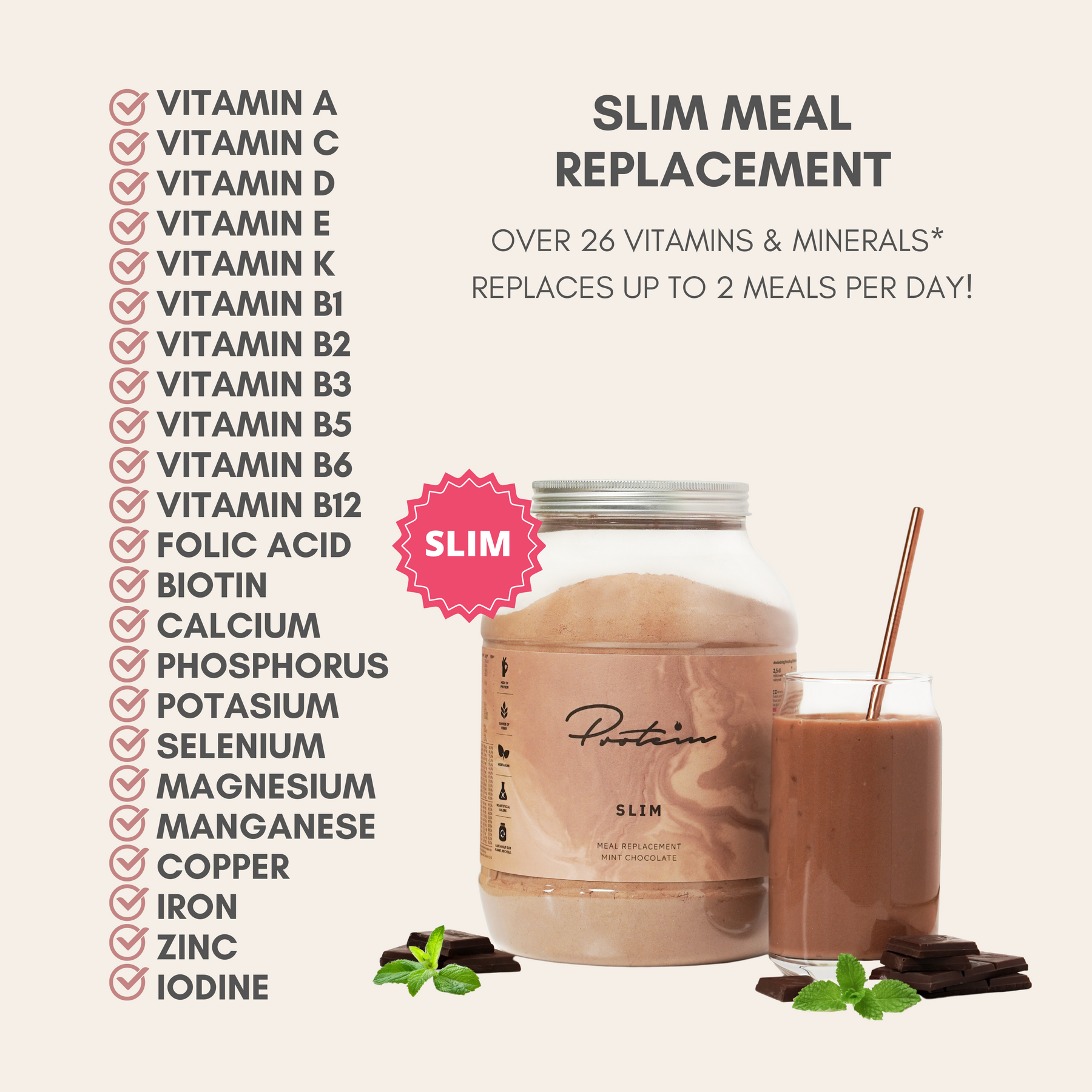 Slim Meal Replacement | 34 Servings – Protein.com UK